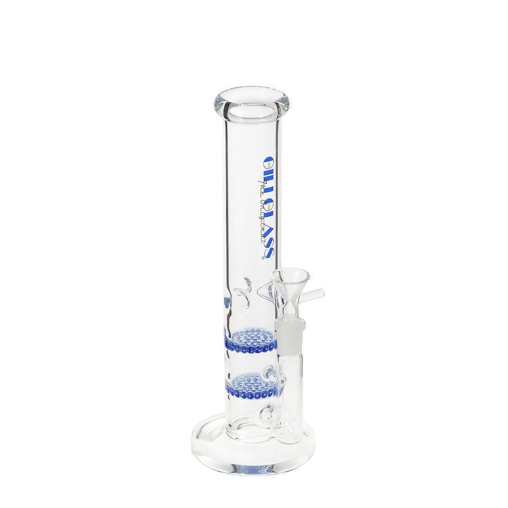 Gili Glass – Double Honeycomb Perc 10" Tube Bong | Smoking Outlet