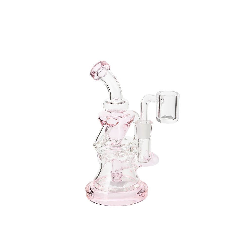 Cold Fusion – 5.25" Mini Glass Recycler Dab Rig | Smoking Outlet