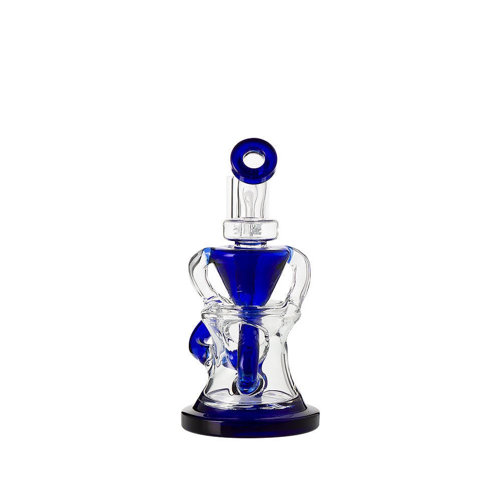 Cold Fusion – 5.25" Mini Glass Recycler Dab Rig | Smoking Outlet