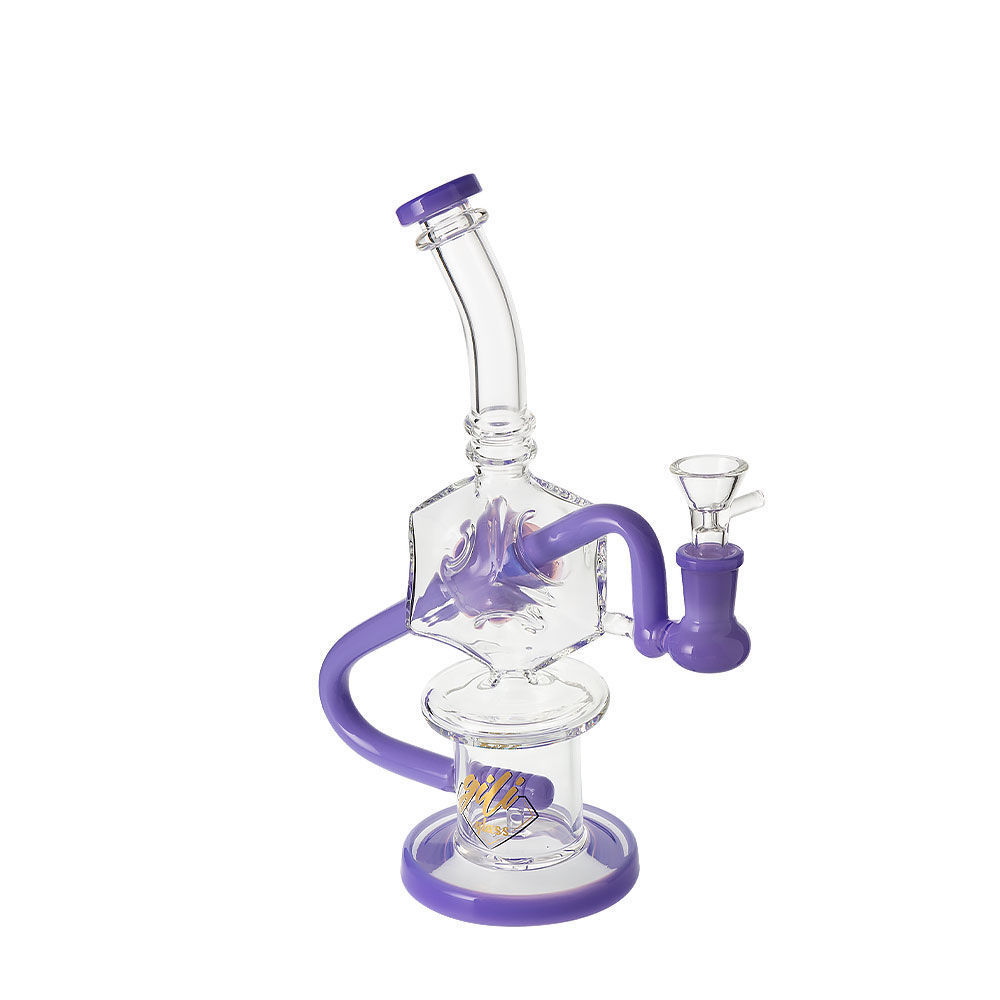 Gili Glass Infinity Cube 95 Swiss Inline Perc Bong Smoking Outlet