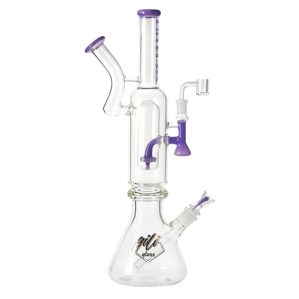 Gili Glass – 2-in-1 Tall Beaker Bong & Dab Rig Hybrid | Smoking Outlet
