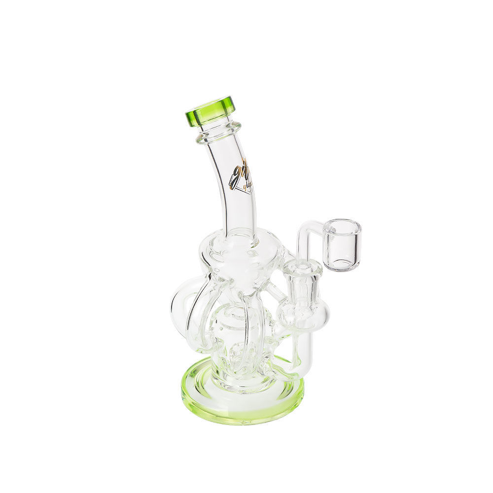 Gili Glass – 6-Arm Showerhead Recycler Dab Rig | Smoking Outlet