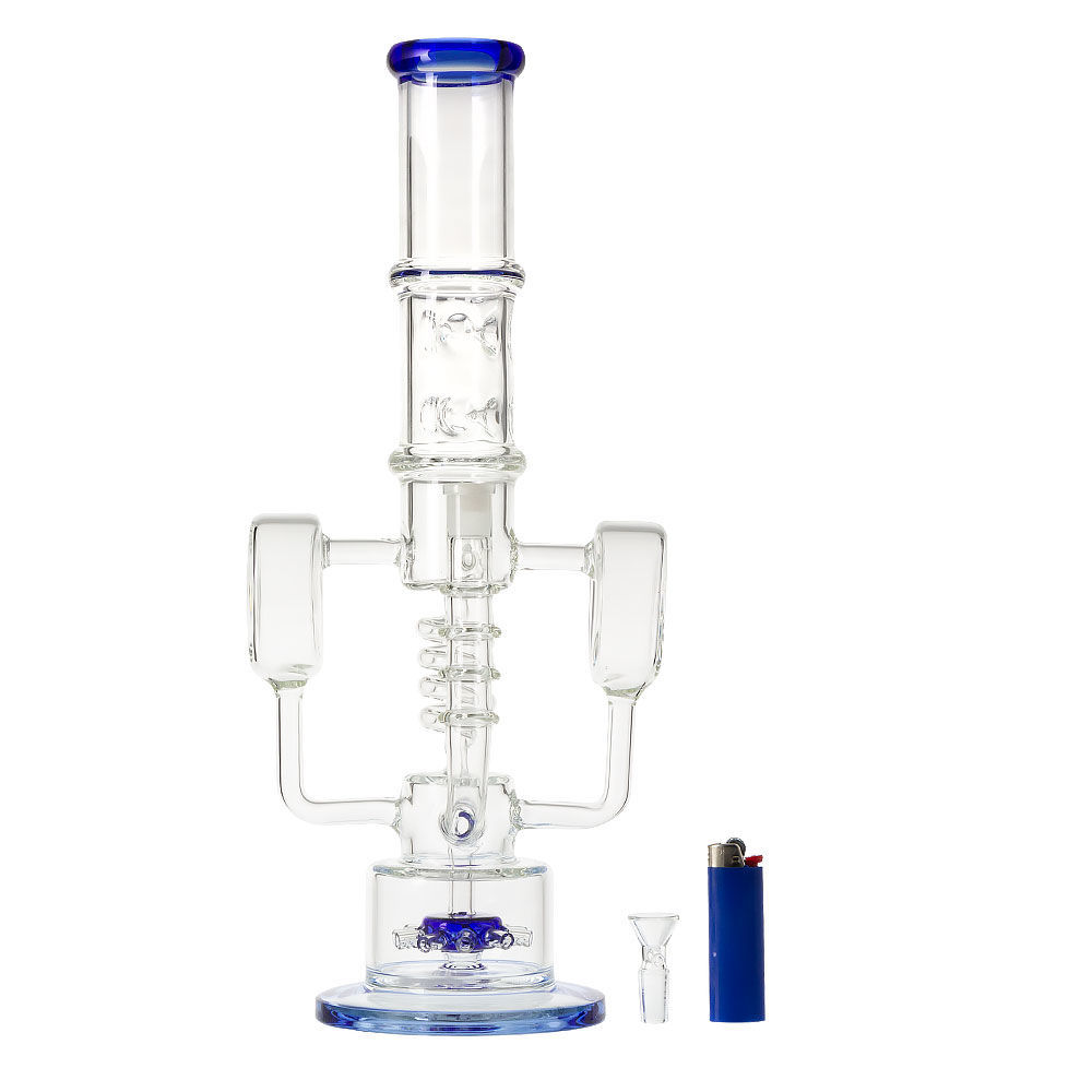 The Odyssey – 17" Sprinkler Perc Recycler Bong | Smoking Outlet