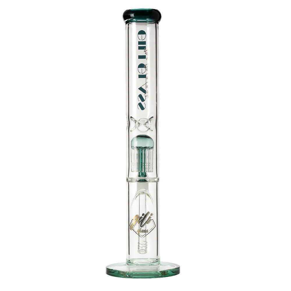Gili Glass – 15" Supreme Thick Straight Tube Bong | Smoking Outlet