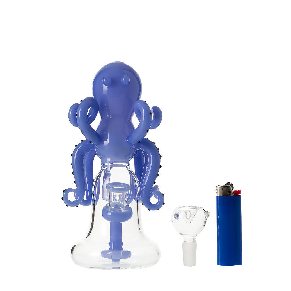 Otto the Octopus – 7.5" Glass Showerhead Bong | Smoking Outlet