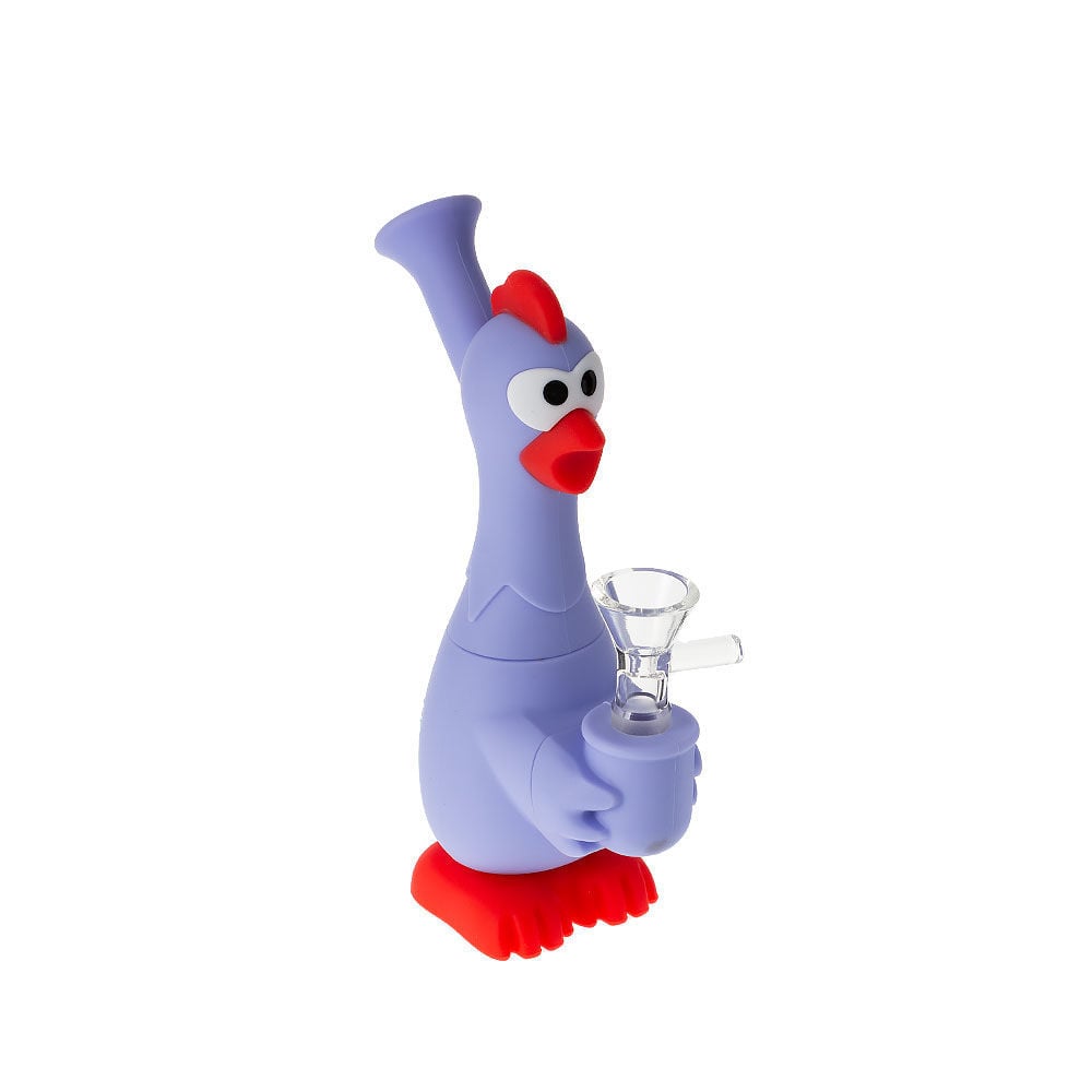 Rubber Chicken – 6.5" Portable Silicone Bong | Smoking Outlet