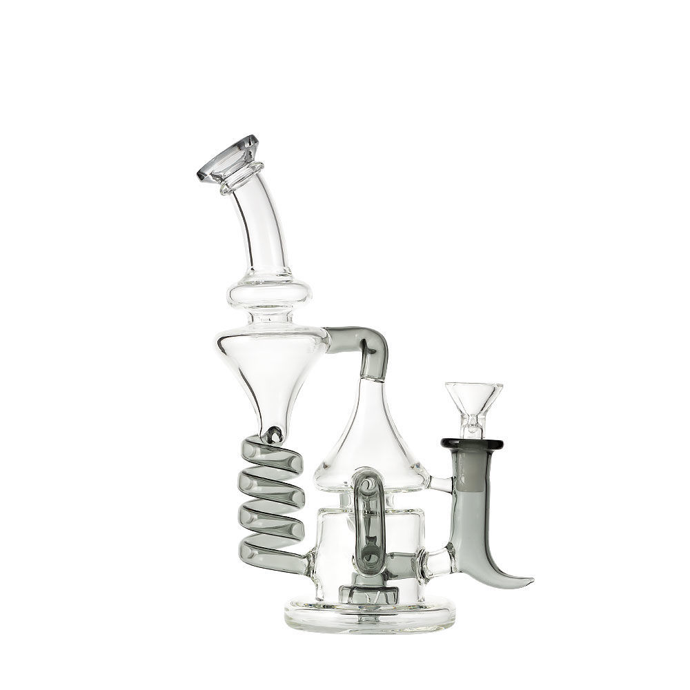 Subzero Recycler – 8.5" Showerhead Coil Bong | Smoking Outlet