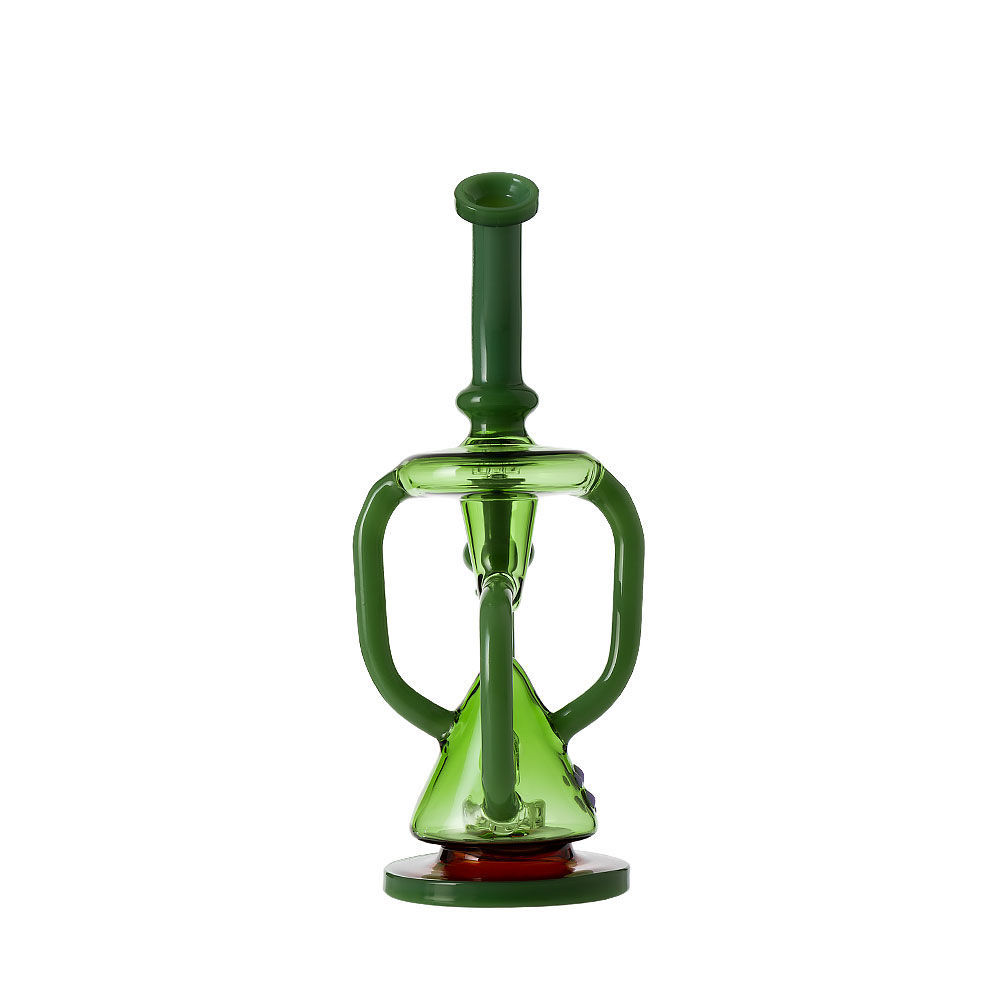 Green Machine – 10" Showerhead Recycler Dab Rig | Smoking Outlet