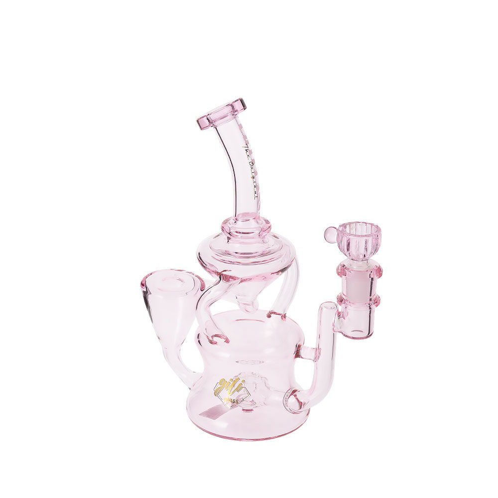Gili Glass – Double-Funnel 8" Recycler Bong | Smoking Outlet