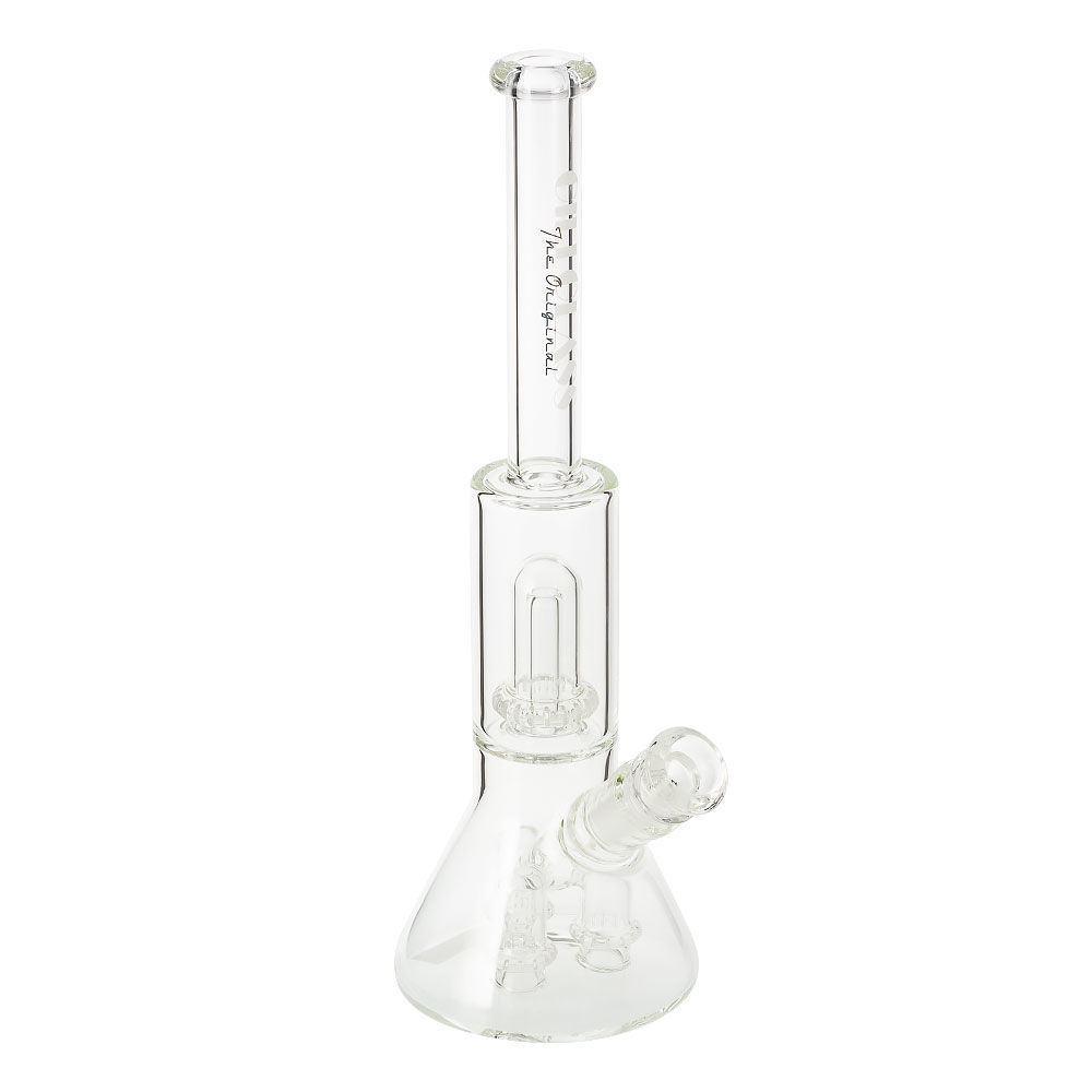 Gili Glass – 13" Quad UFO Perc Beaker Bong | Smoking Outlet