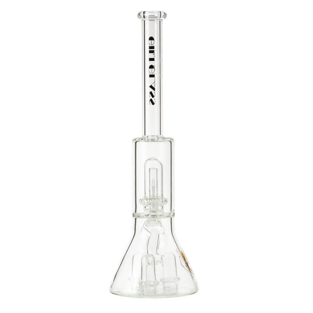 Gili Glass – 13" Quad UFO Perc Beaker Bong | Smoking Outlet
