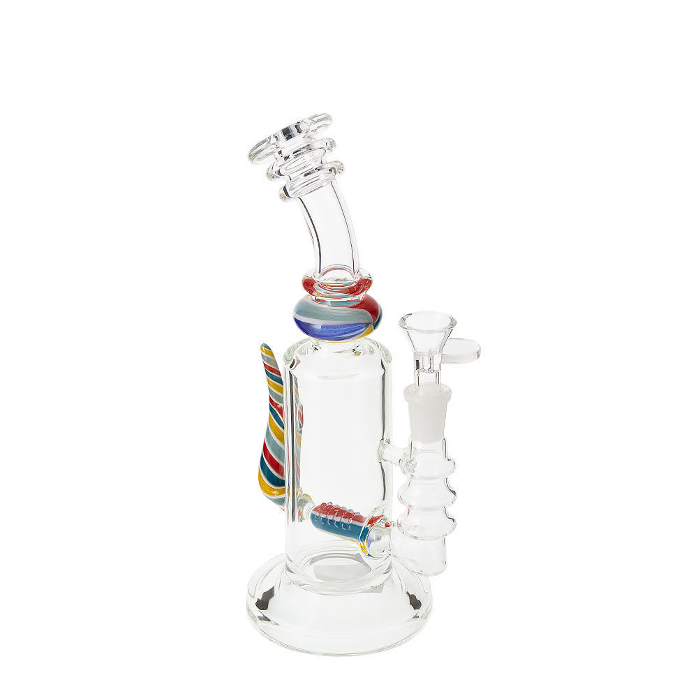 The Jester – 9" Glass Inline Perc Bong | Smoking Outlet