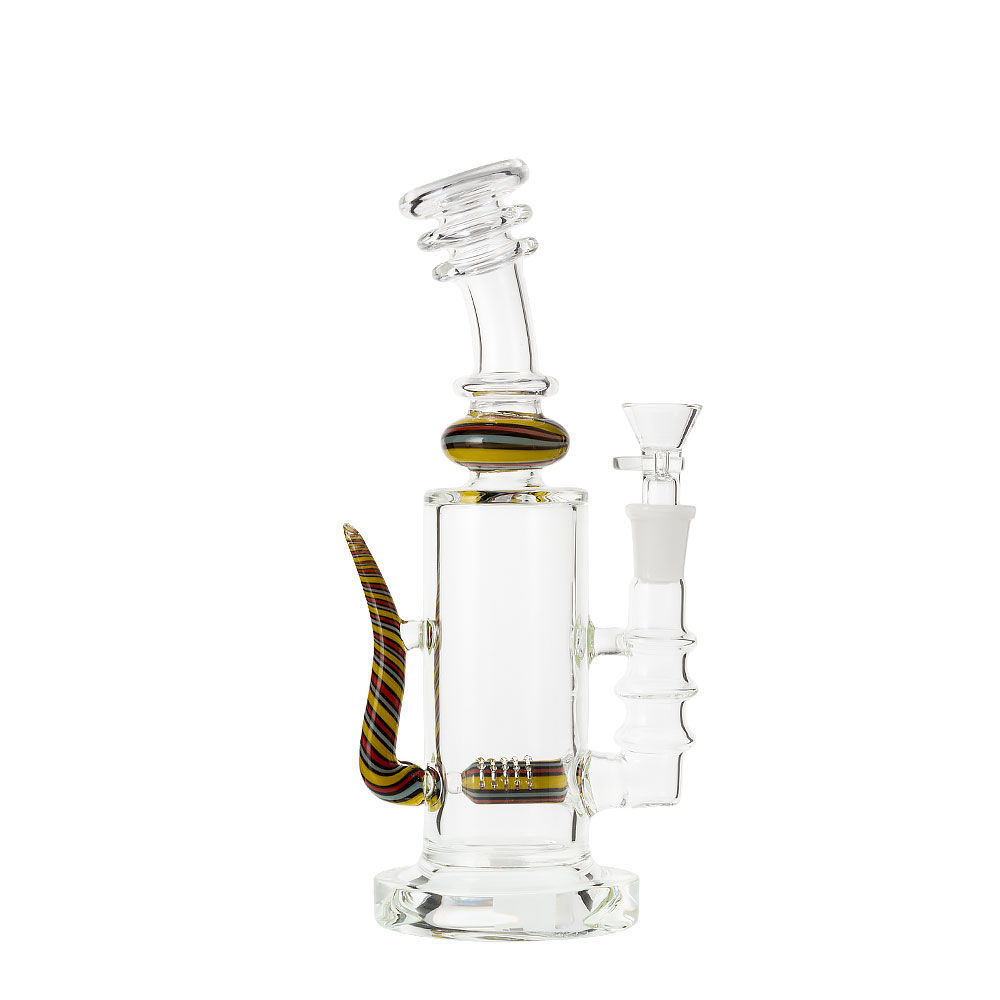The Jester – 9" Glass Inline Perc Bong | Smoking Outlet