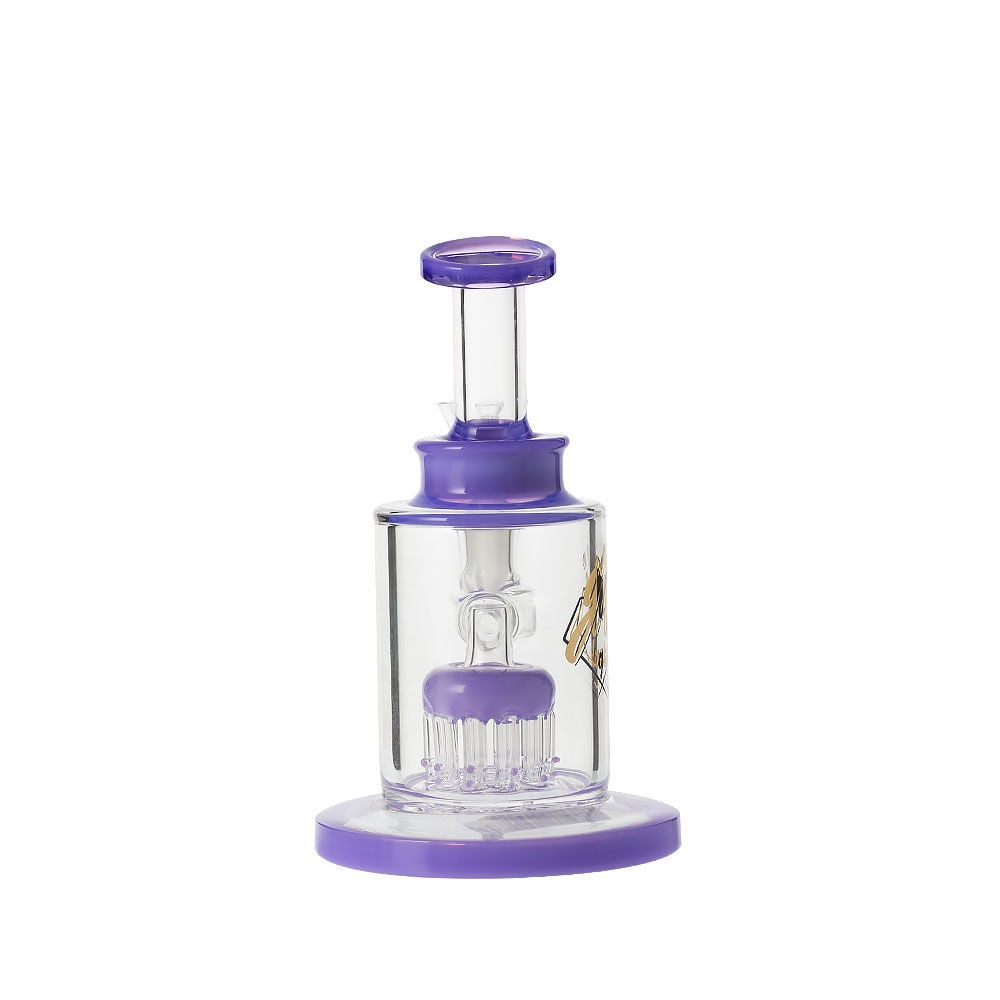 Gili Glass – Purple Clouds 6" Tree Perc Mini Bong | Smoking Outlet