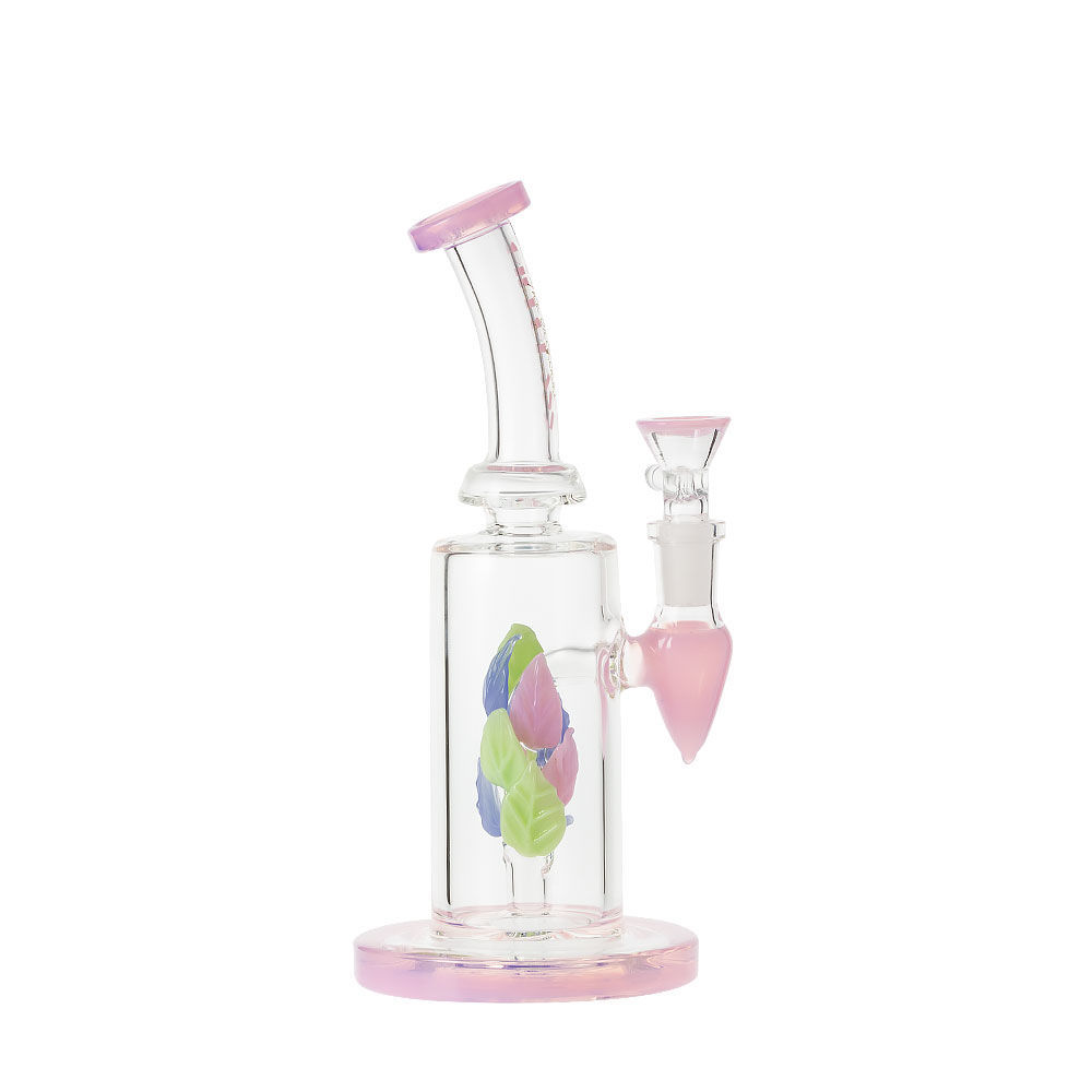 Gili Glass – New Leaf 8" Colorful Glass Water Pipe | Smoking Outlet