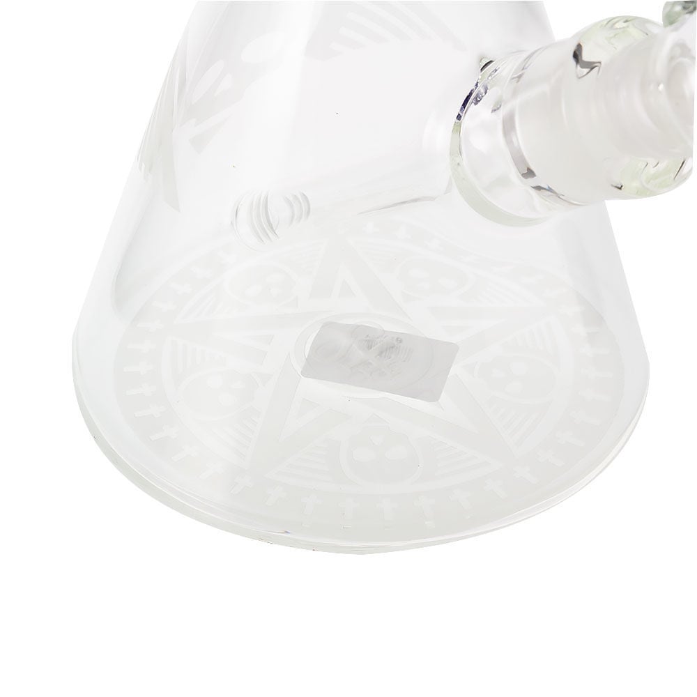 The Ritual 15 Thick Etched Glass Beaker Bong Smoking Outlet