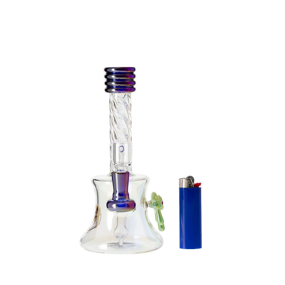 Gili Glass – Twisted Trip 8" Iridescent Dab Rig | Smoking Outlet