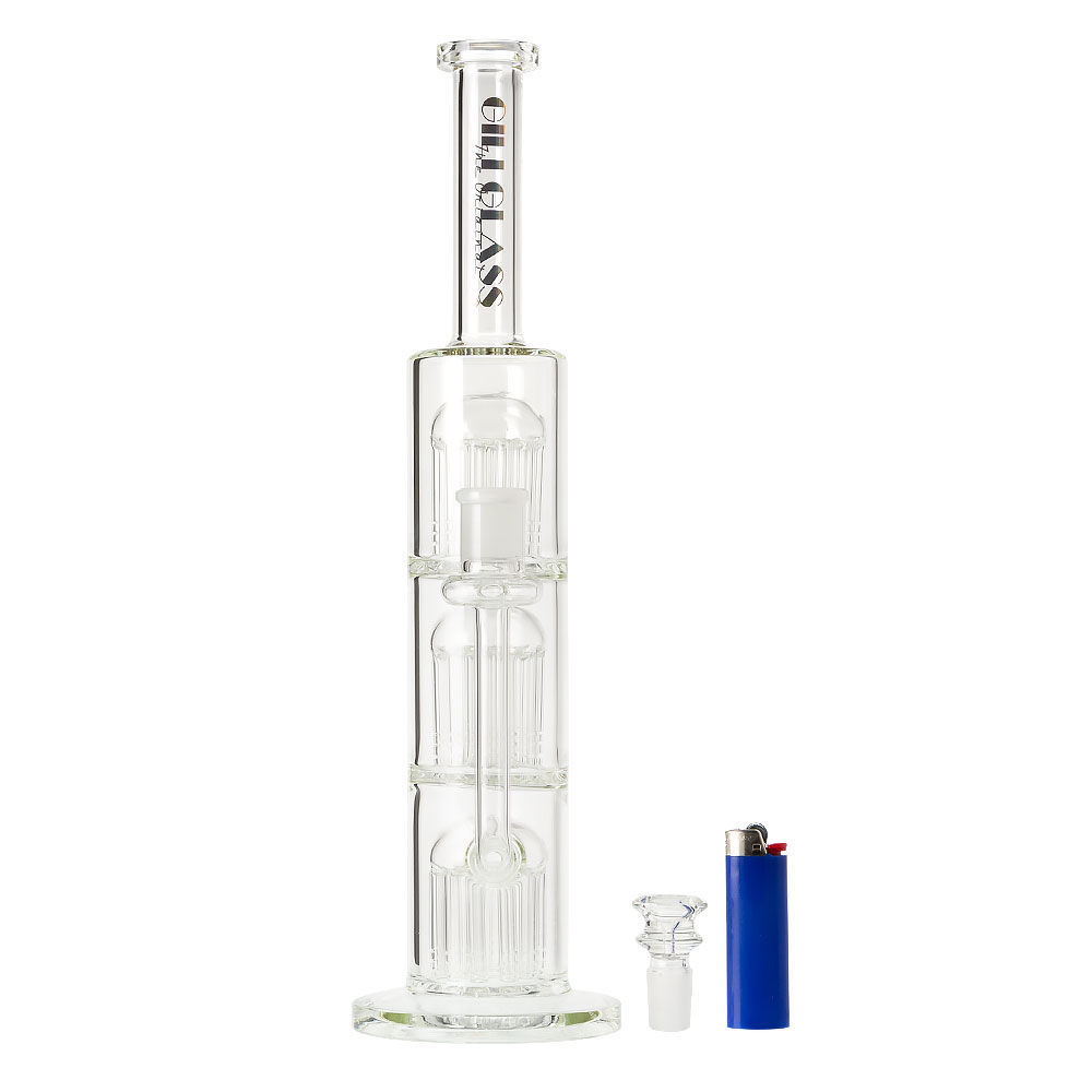 Gili Glass – Triple-Tree Chiller 15" Glass Bong | Smoking Outlet