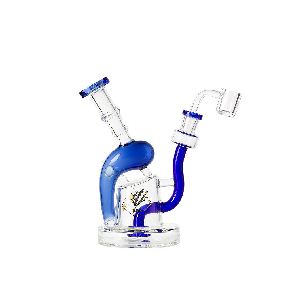 Gili Glass – Distillation 7" Showerhead Recycler Dab Rig | Smoking Outlet