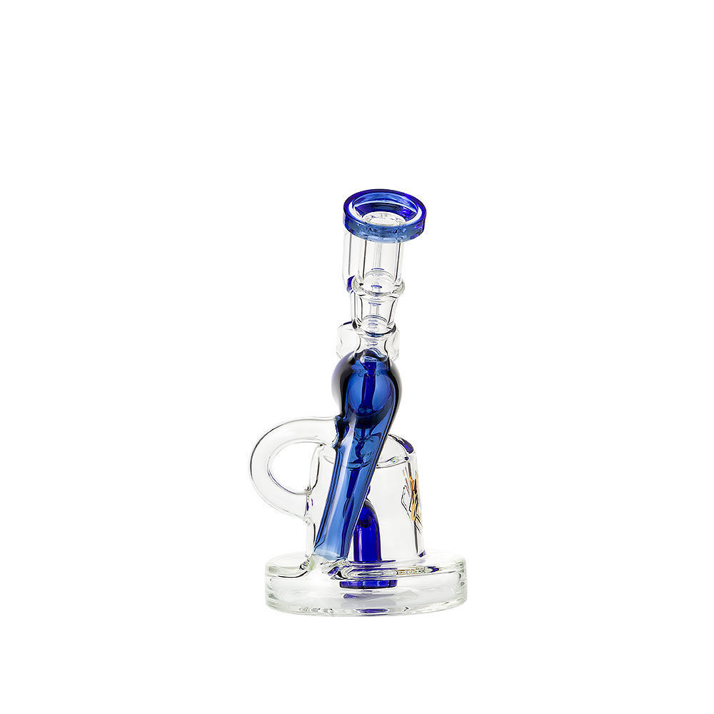 Gili Glass – Distillation 7" Showerhead Recycler Dab Rig | Smoking Outlet