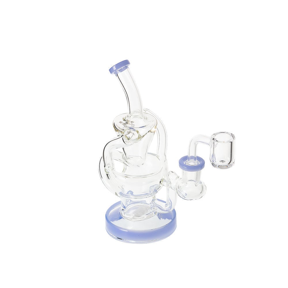 Gili Glass – 6" Recycler Bowl Glass Dab Rig | Smoking Outlet