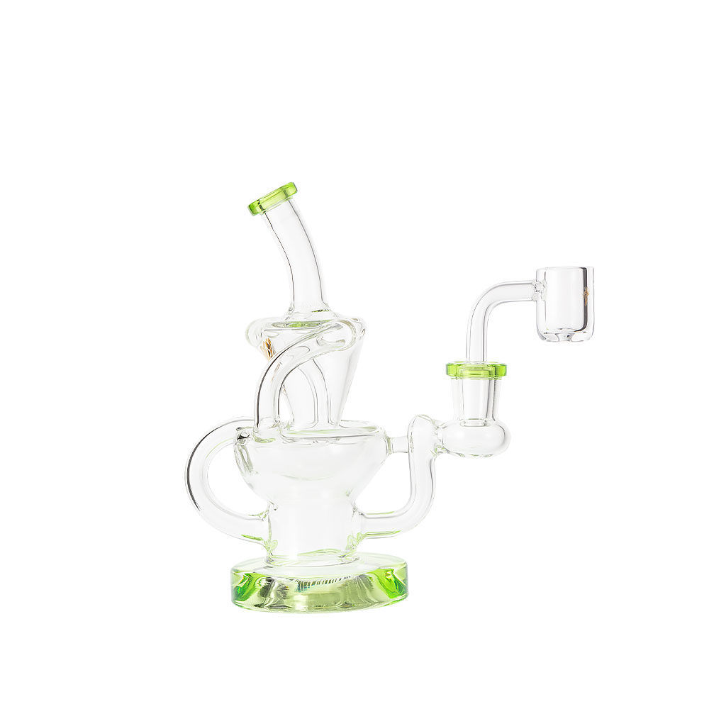 Gili Glass – 6" Recycler Bowl Glass Dab Rig | Smoking Outlet