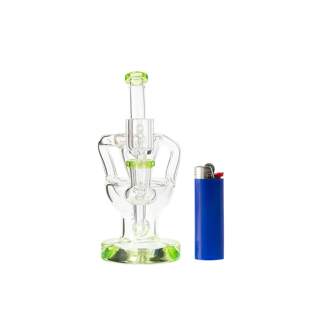 Gili Glass – 6" Recycler Bowl Glass Dab Rig | Smoking Outlet