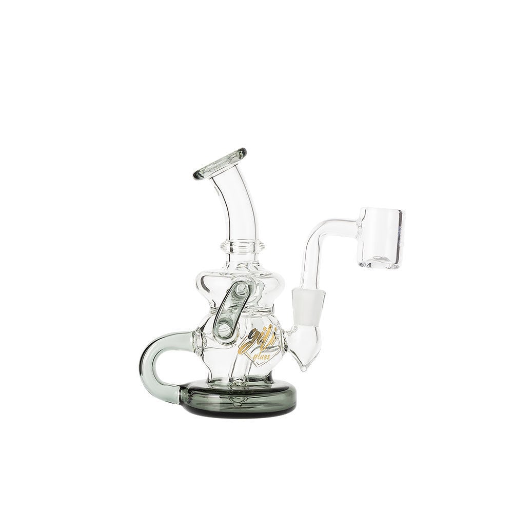 Gili Glass – 4.75" Mini Klein Recycler Dab Rig | Smoking Outlet