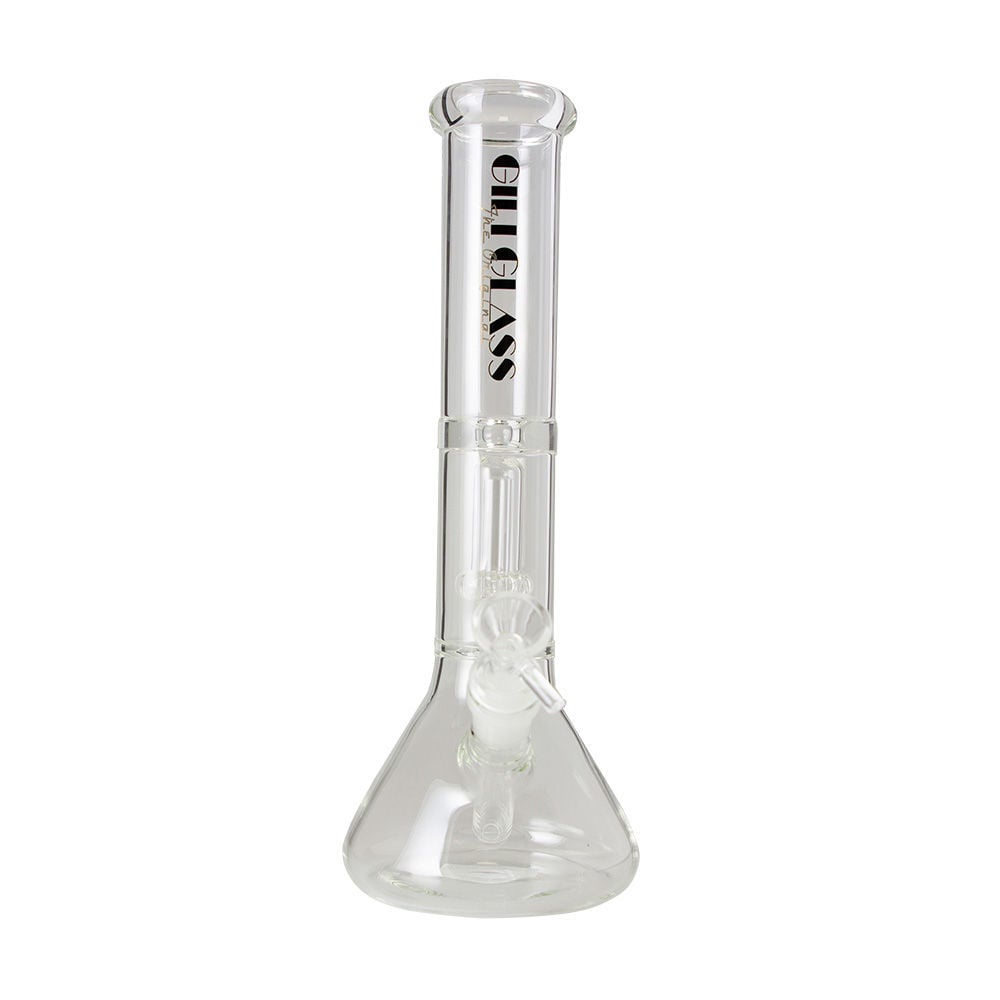Gili Glass – 11.5" Clear Double-Chamber Beaker Bong | Smoking Outlet
