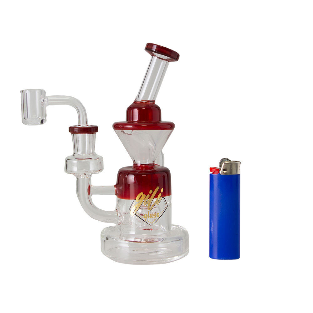 Gili Glass – Eclipse Showerhead Recycler Dab Rig | Smoking Outlet