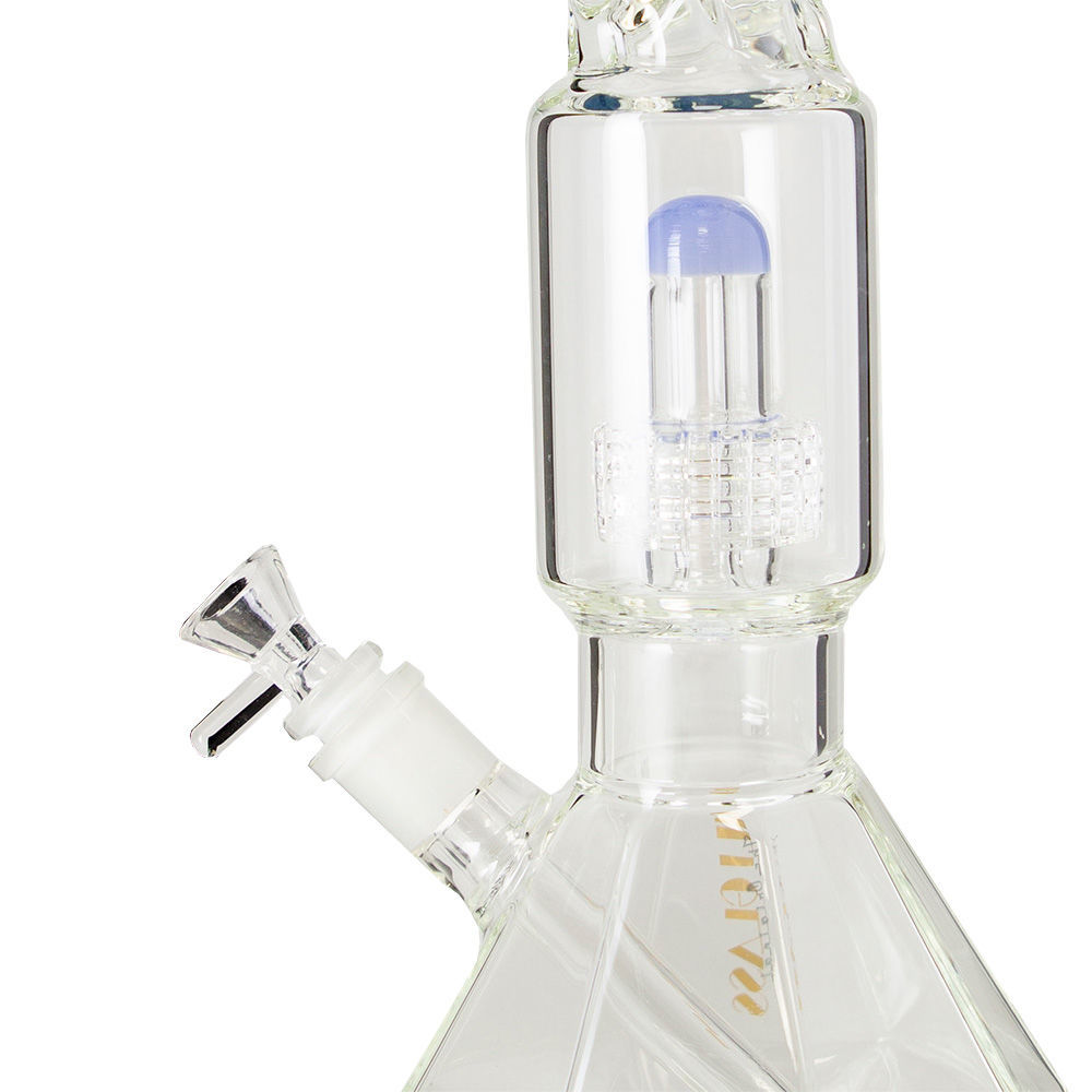 Gili Glass – 16" Diamond Prism Matrix Beaker Bong | Smoking Outlet