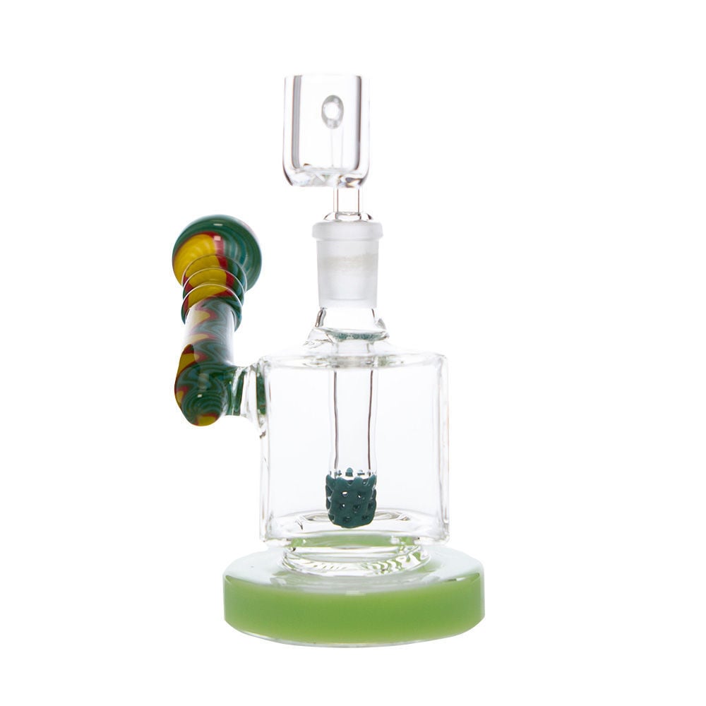 Gili Glass – 4" icy dice Dab Rig | Smoking Outlet