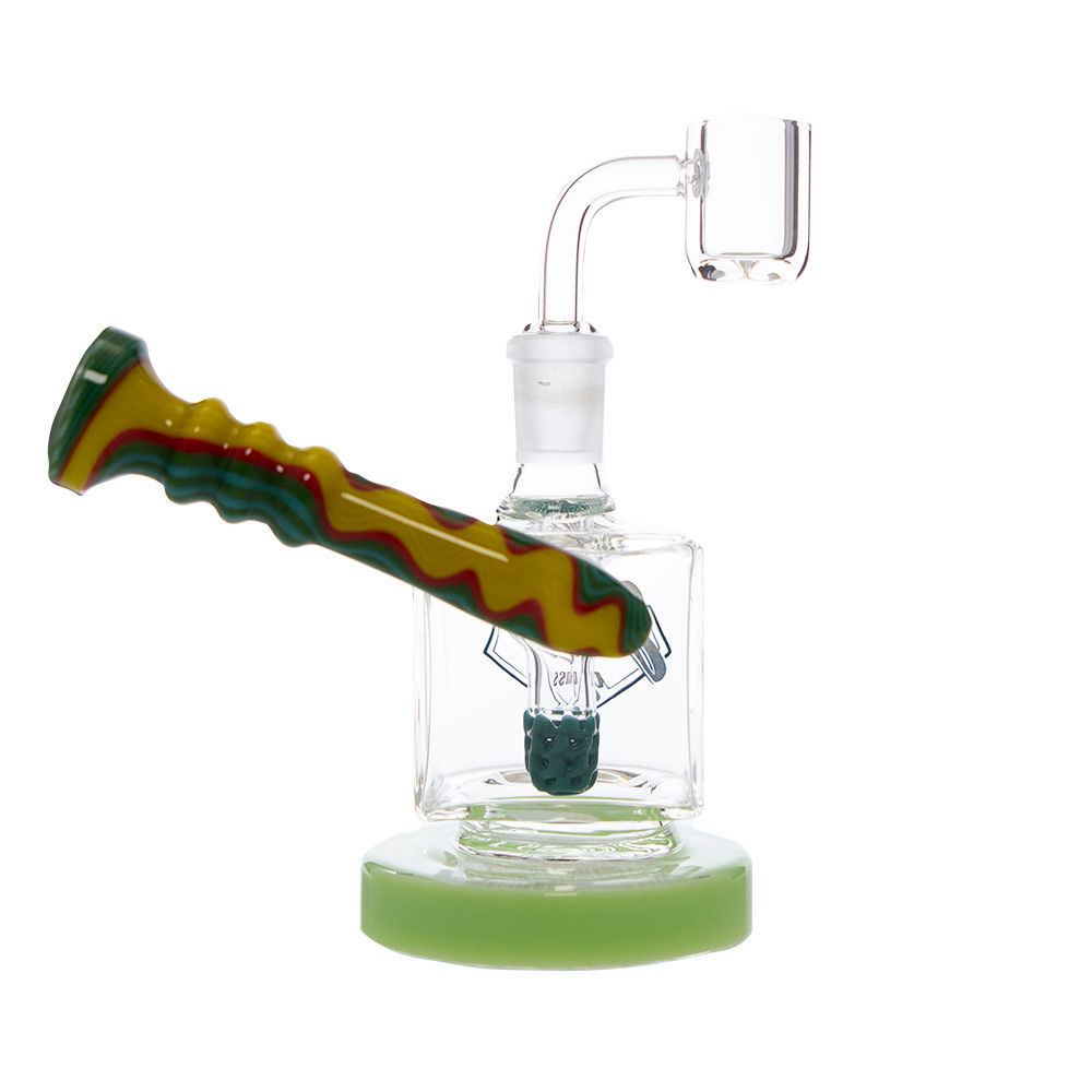 Gili Glass – 4" icy dice Dab Rig | Smoking Outlet