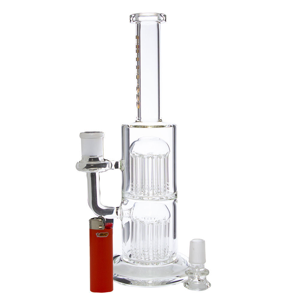 Gili Glass – Double Tree Chiller 11.5" Glass Bong | Smoking Outlet