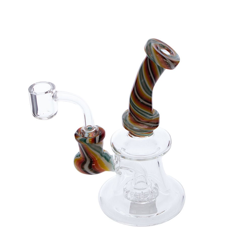 Swirl Candy – 6" Showerhead Perc Dab Rig | Smoking Outlet