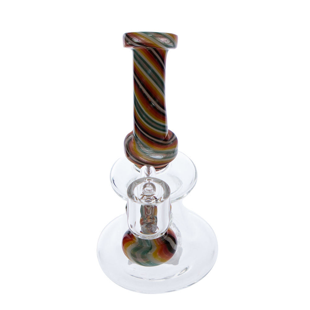 Swirl Candy – 6" Showerhead Perc Dab Rig | Smoking Outlet
