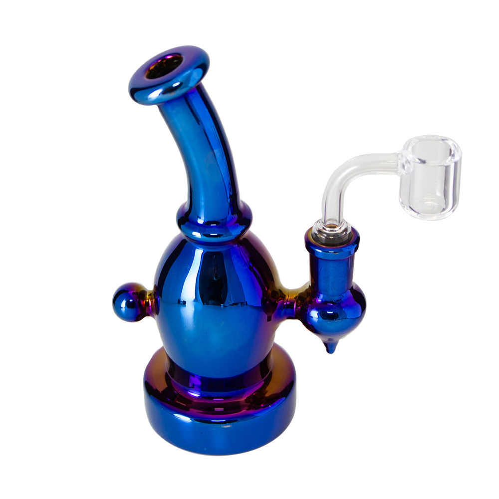 Chromatic Life – 6.5" Iridescent Glass Dab Rig | Smoking Outlet