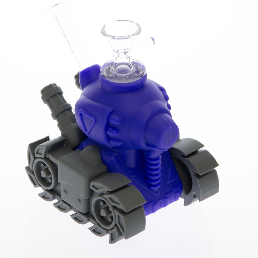 World War 1– 6" Old Generation Tank Silicone Bong | Smoking Outlet