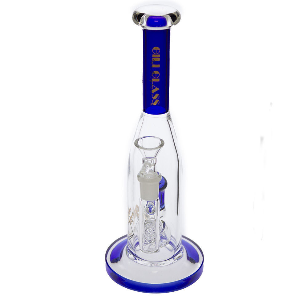 Gili Glass – 10" Skinny Bottle Percolator Bong | Smoking Outlet
